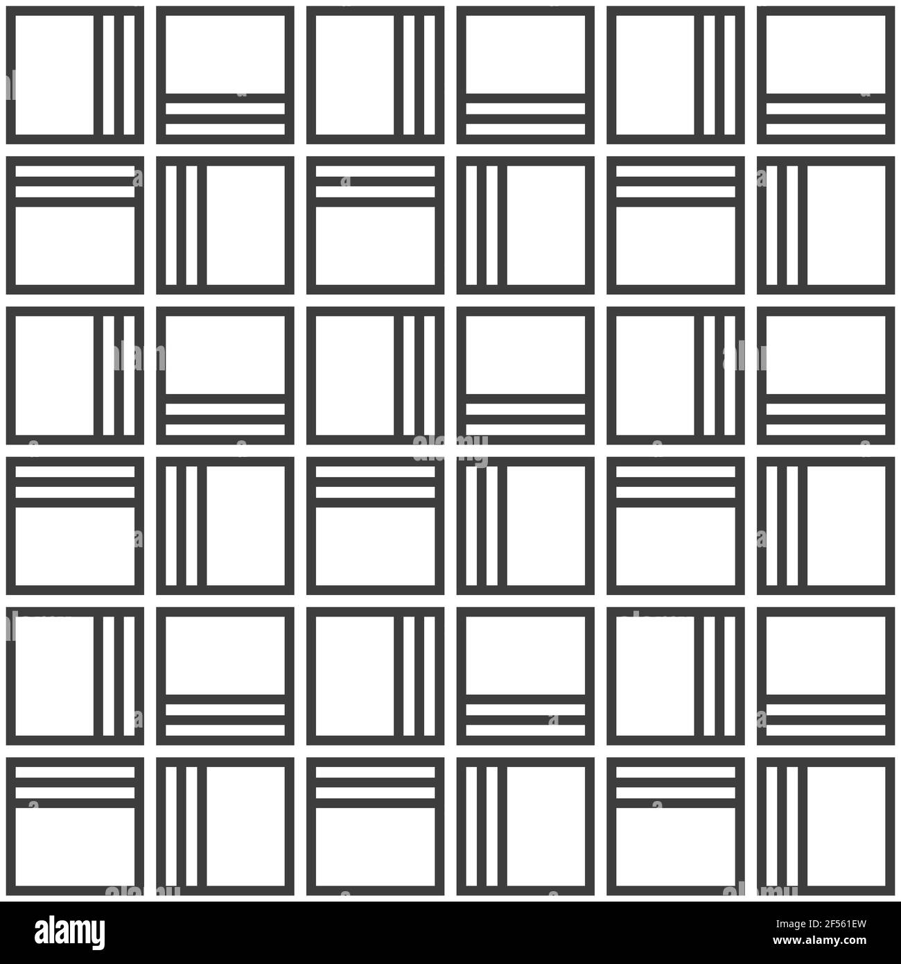 Abstract seamless pattern. Repeating geometric square tiles. Mesh texture. Modern stylish ...