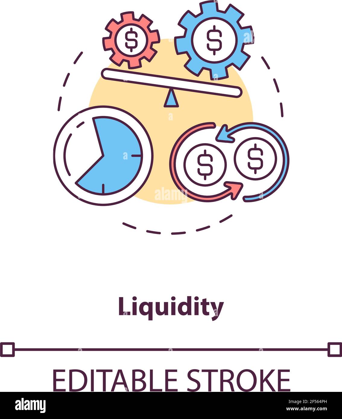 Liquidity concept icon Stock Vector Image & Art - Alamy