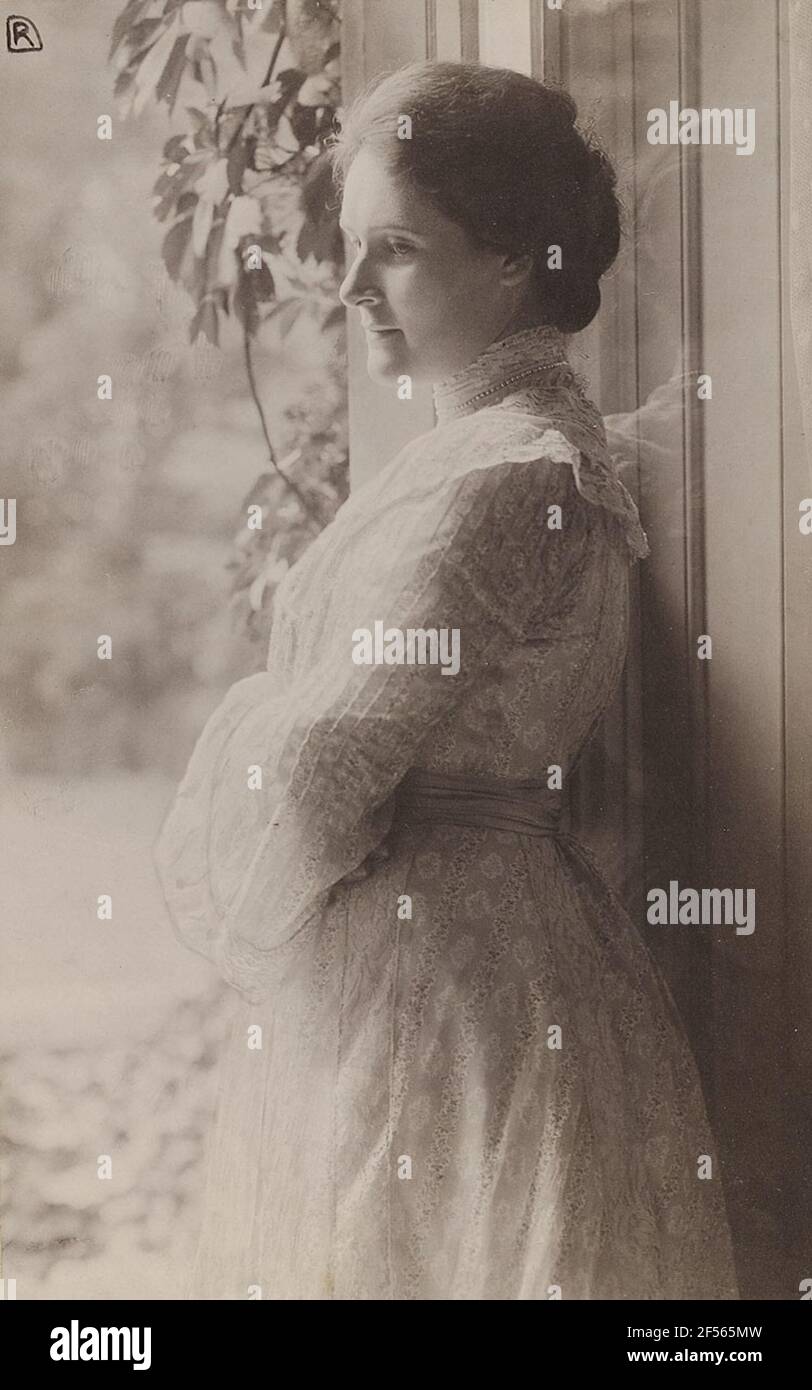 Woman at the window. Collection of Juhl Stock Photo - Alamy
