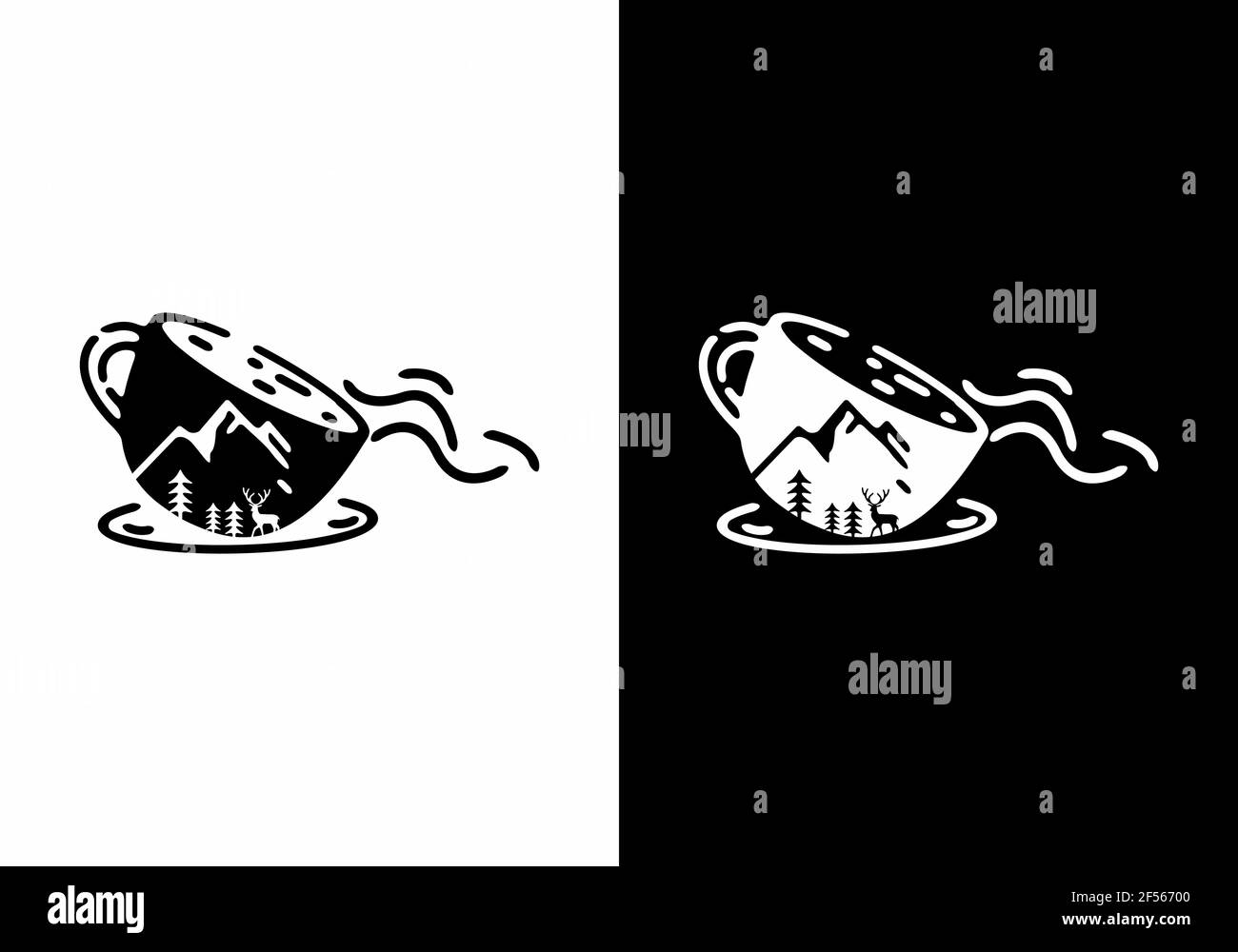 Coffee travel cup Stock Vector Images - Alamy