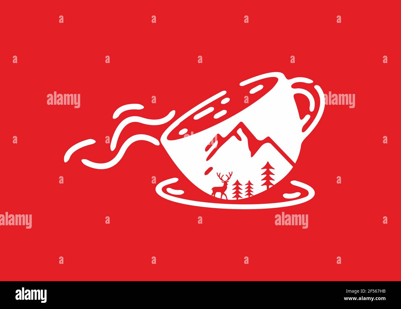 Red label tea Stock Vector Images - Alamy
