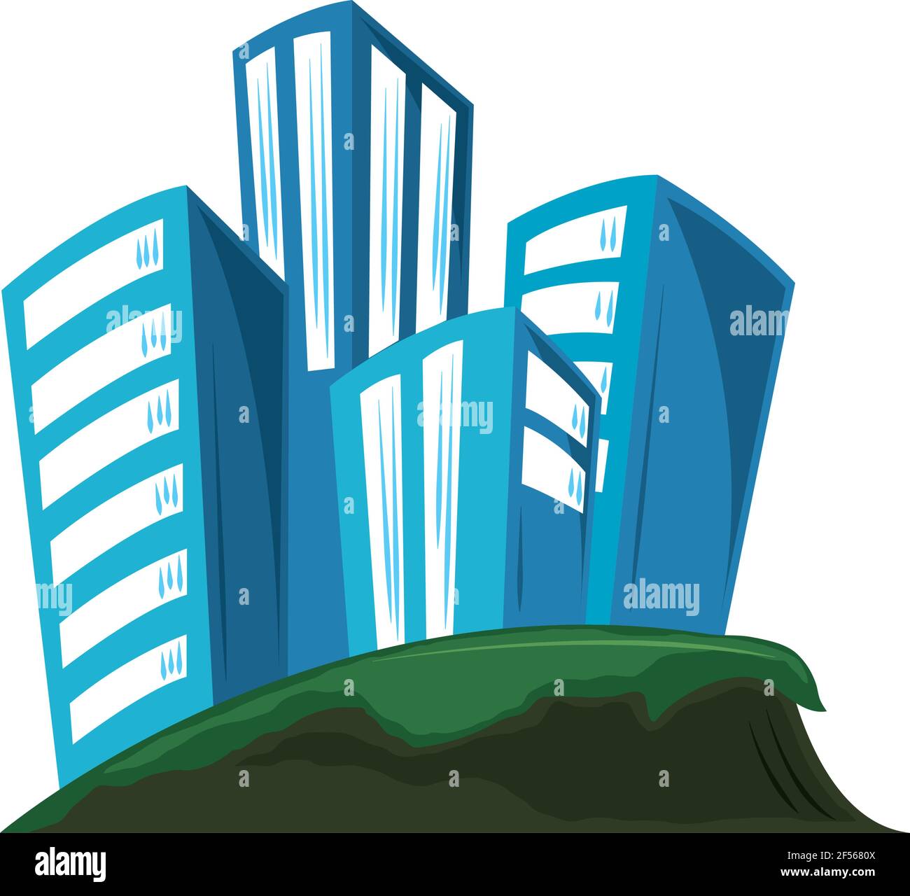 city skyscraper cartoon abstract isolated Stock Vector Image & Art - Alamy