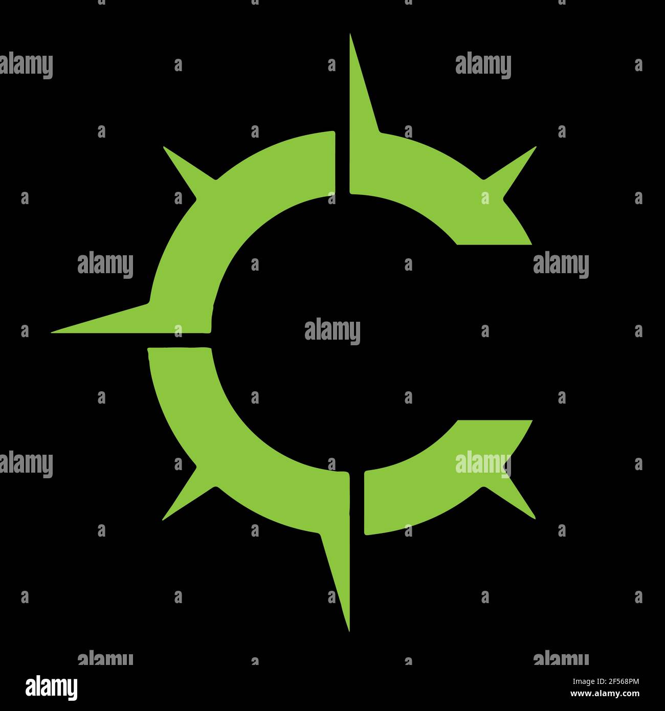 Letter C vector line logo design. Creative minimalism logotype icon ...