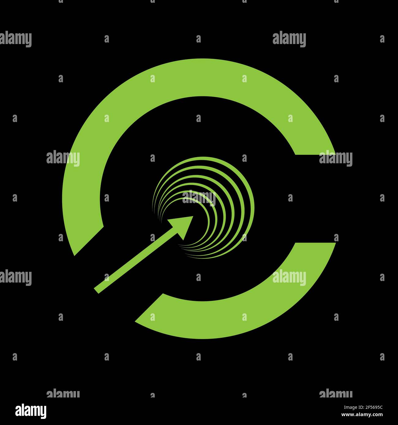 Letter C vector line logo design. Creative minimalism logotype icon ...