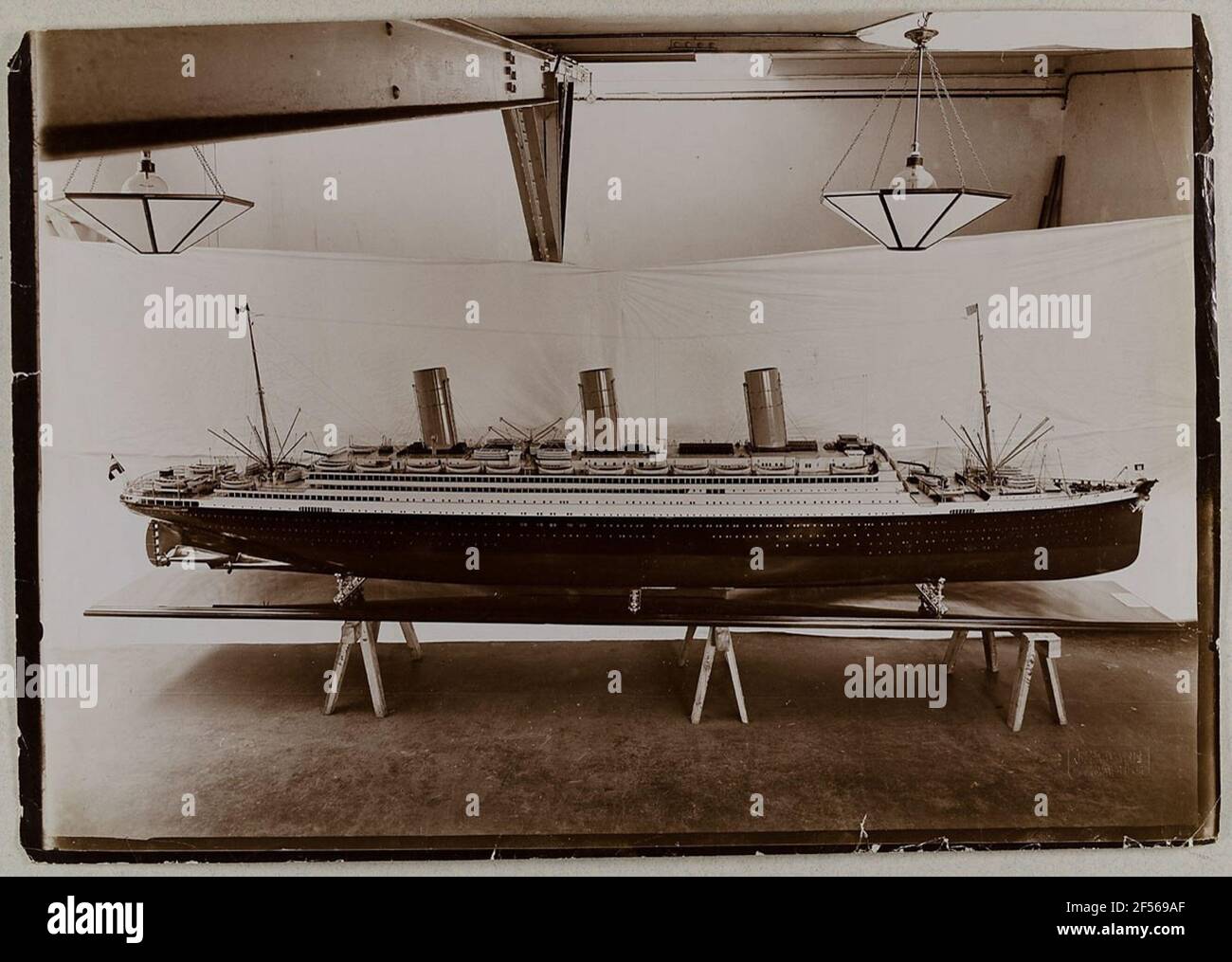 Ship model of the "Emperor Stock Photo - Alamy