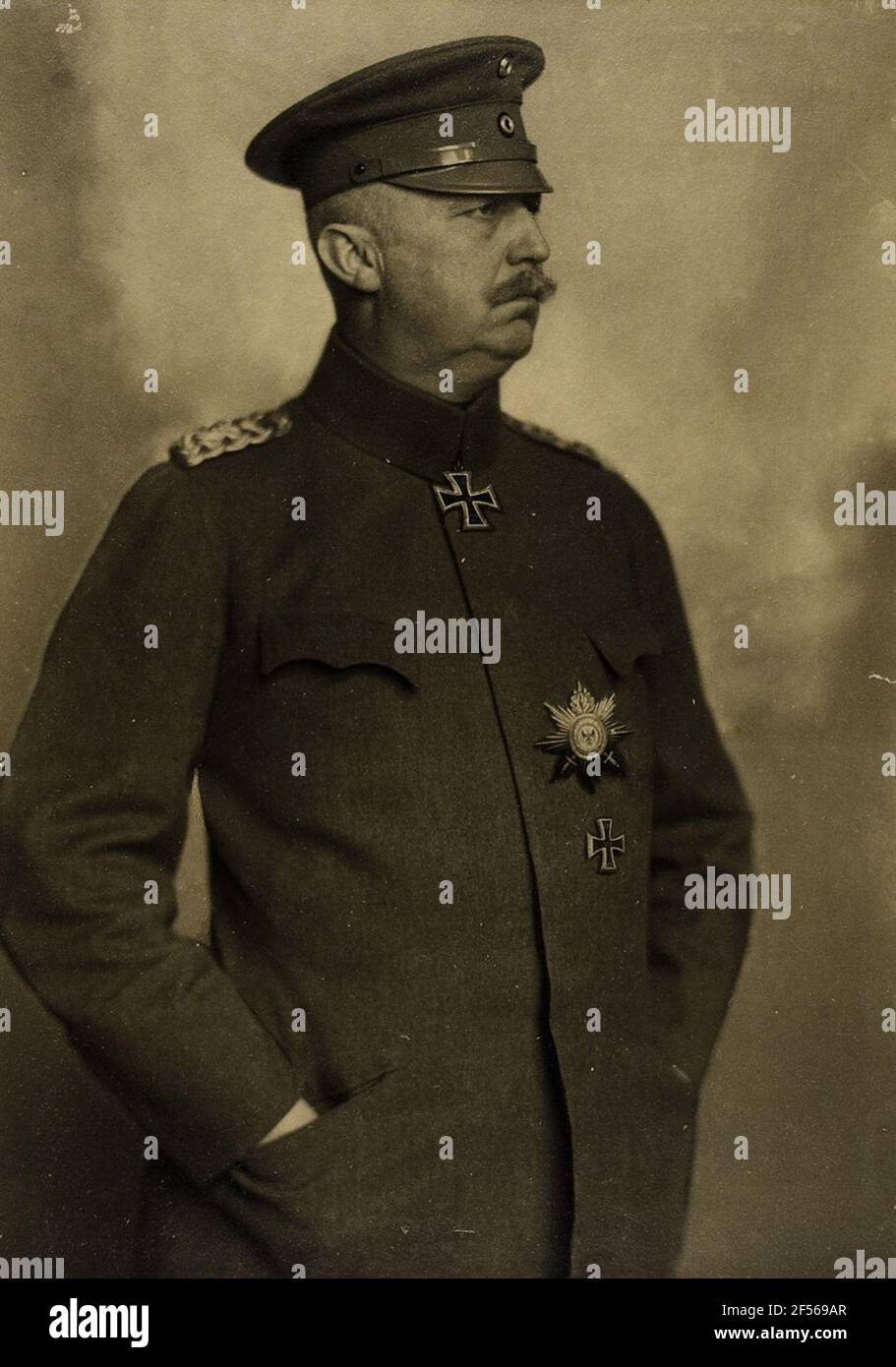 General overall Erich Ludendorff. State state plan Hamburg, collection ...
