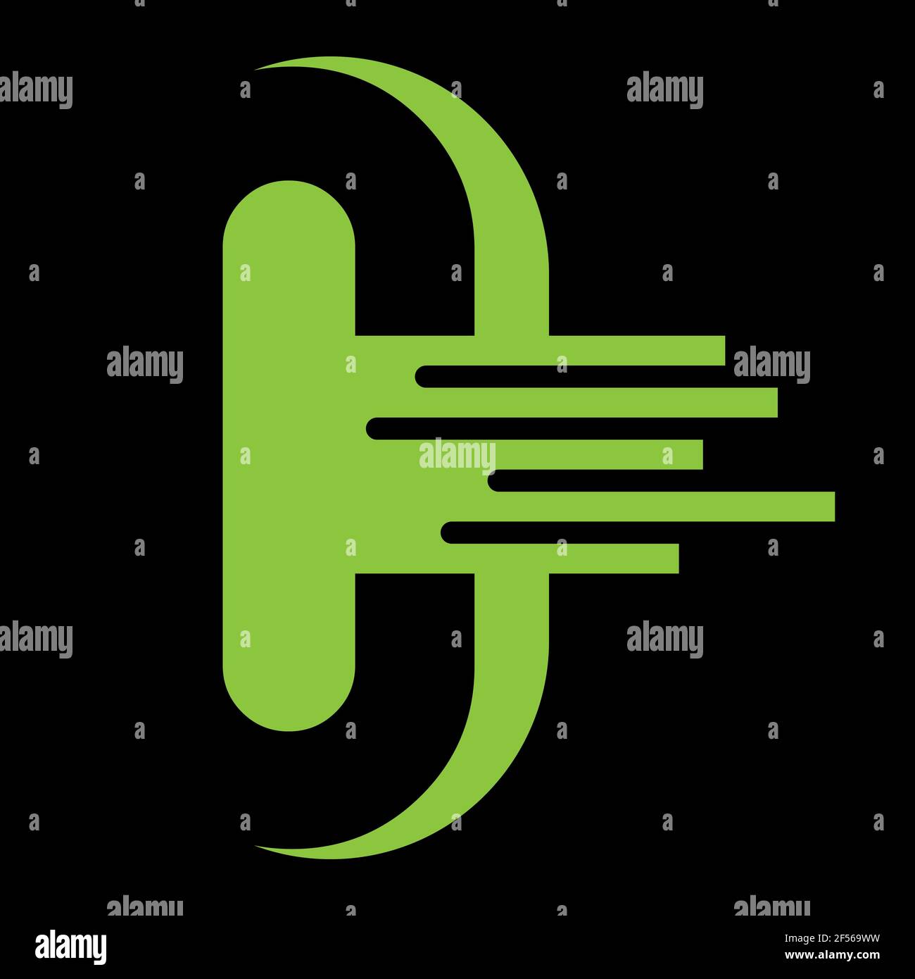 Letter C vector line logo design. Creative minimalism logotype icon ...