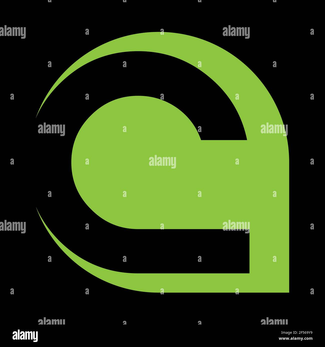 Letter C vector line logo design. Creative minimalism logotype icon ...