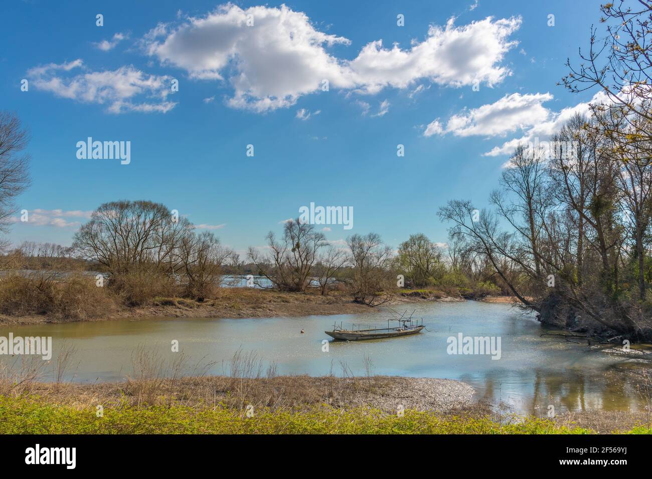 Boat on loire river hi-res stock photography and images - Alamy