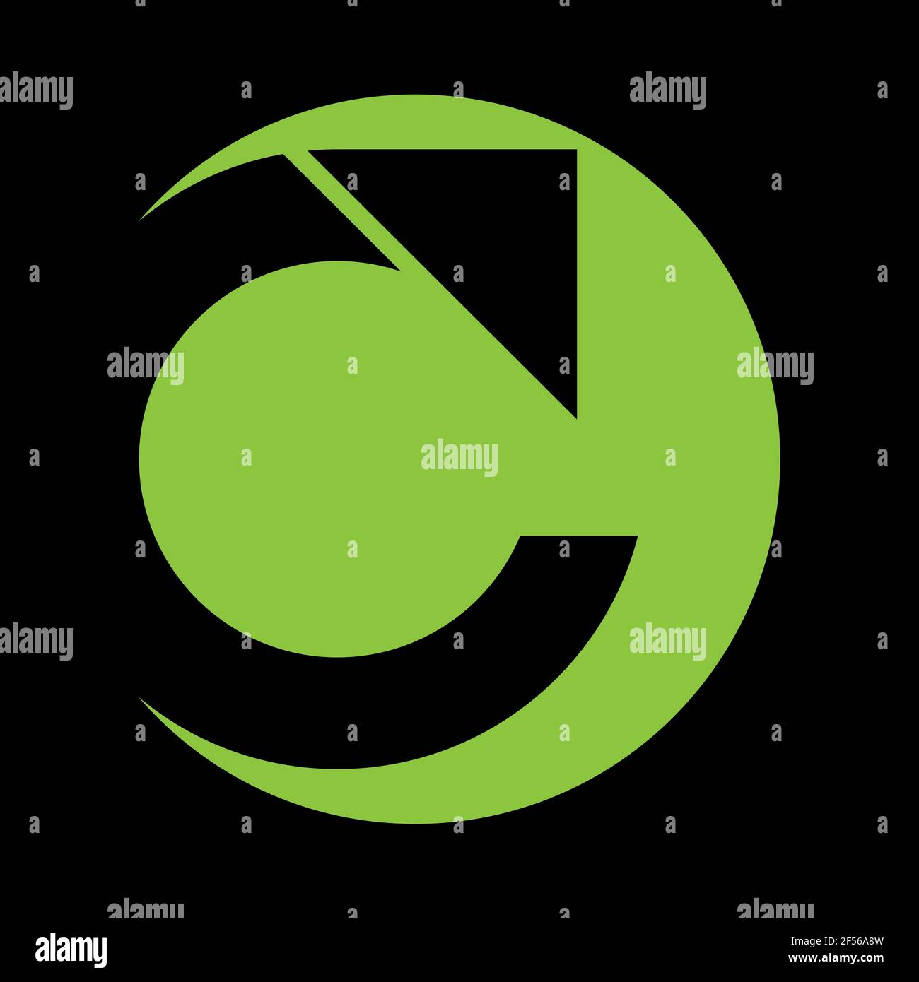 Letter C vector line logo design. Creative minimalism logotype icon ...