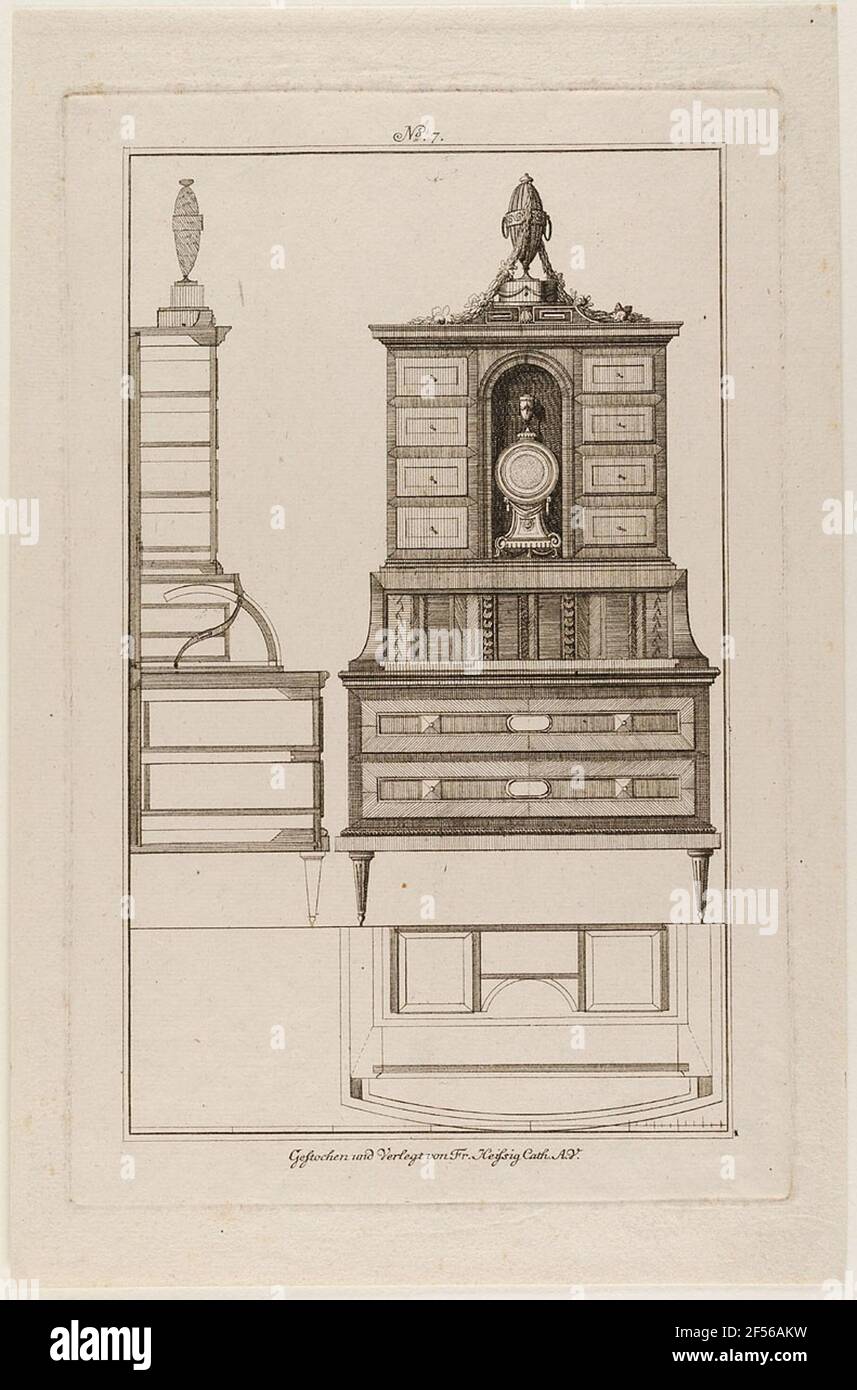 Reason and elevation of a secretary, sheet 7 from a sequence of ...