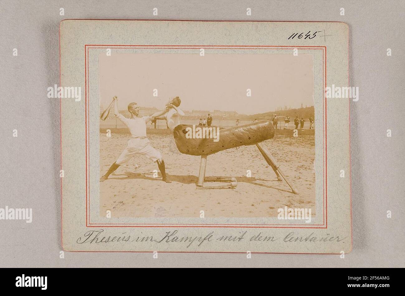 Thesus in the fight with the Centaur Stock Photo - Alamy