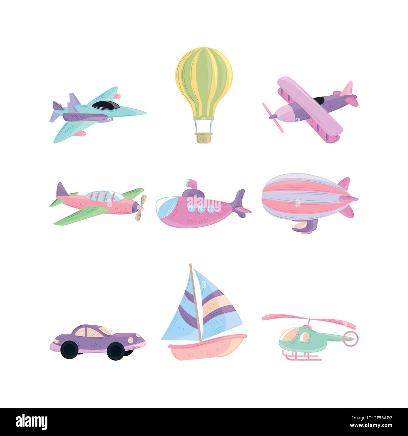 Balloon helicopter Stock Vector Images - Alamy