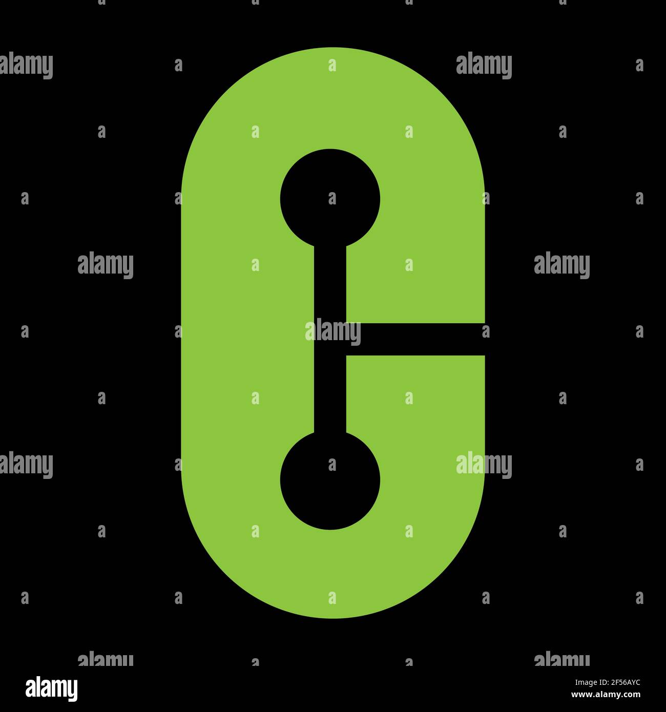 Letter C vector line logo design. Creative minimalism logotype icon ...