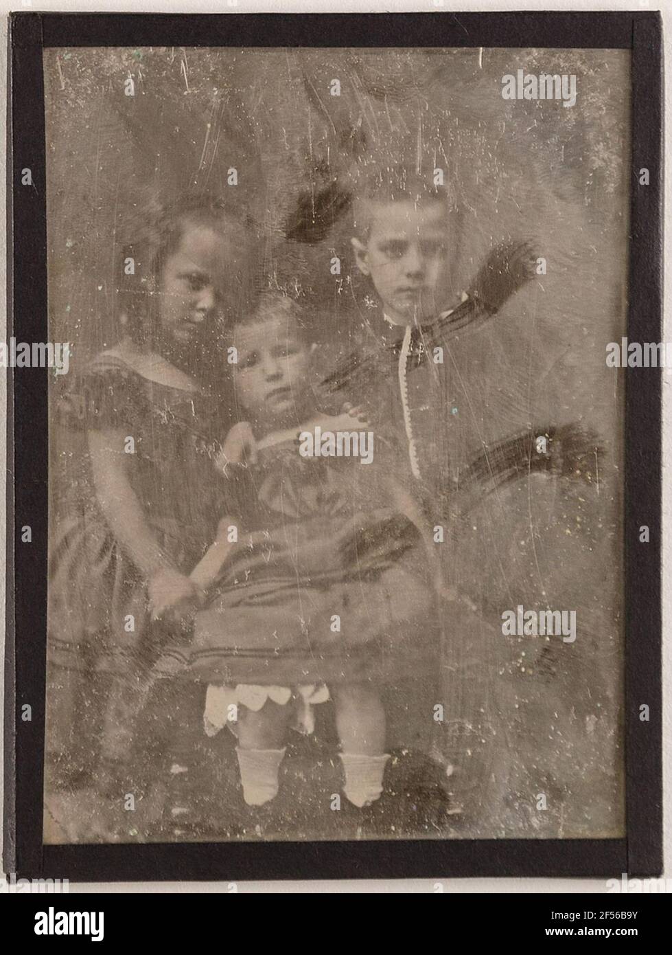 Three unknown children Stock Photo - Alamy