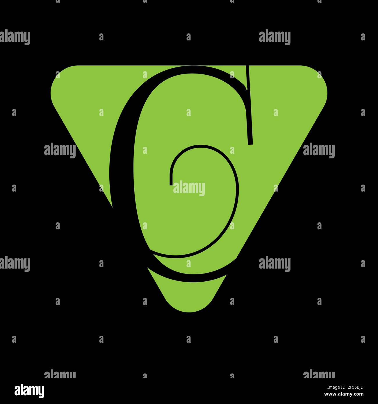 Letter C vector line logo design. Creative minimalism logotype icon ...