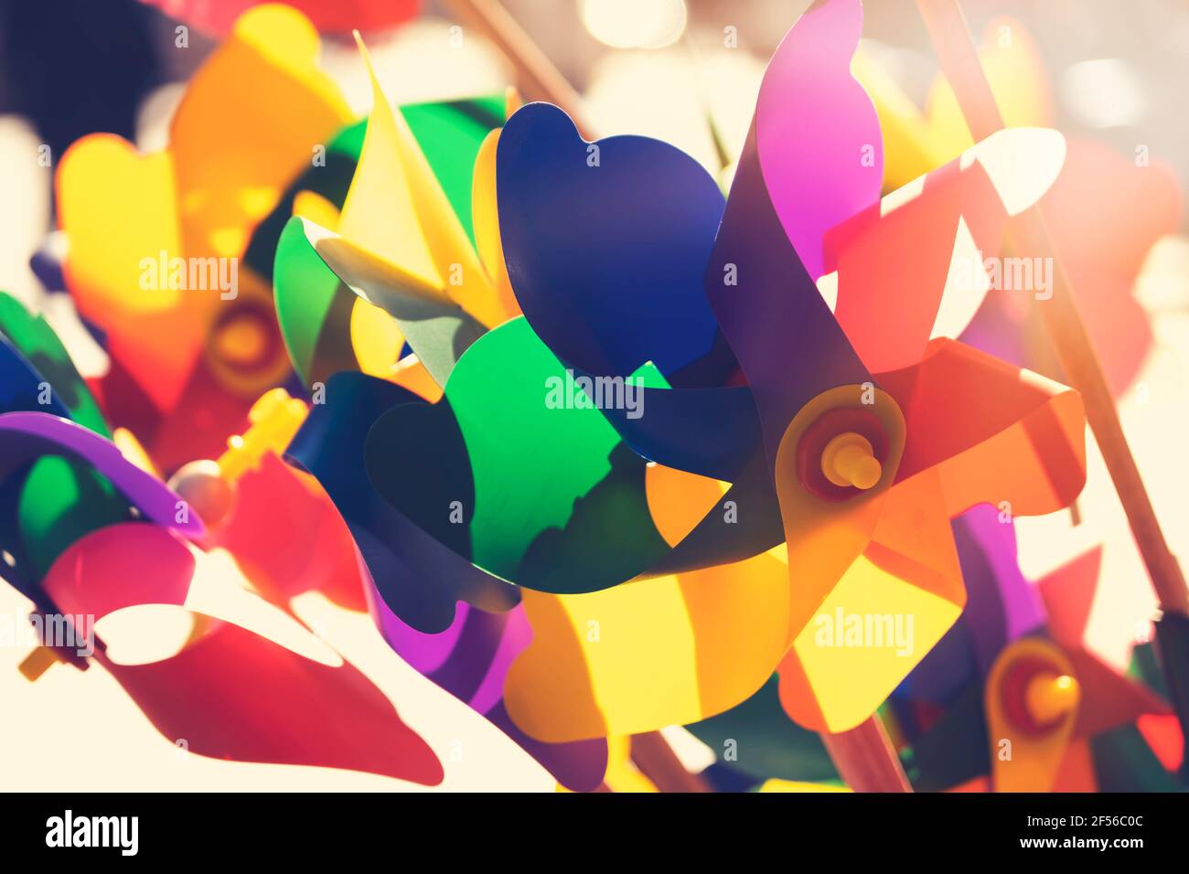 Wind rose made of colorful plastic. Wind rose made of colored papers ...