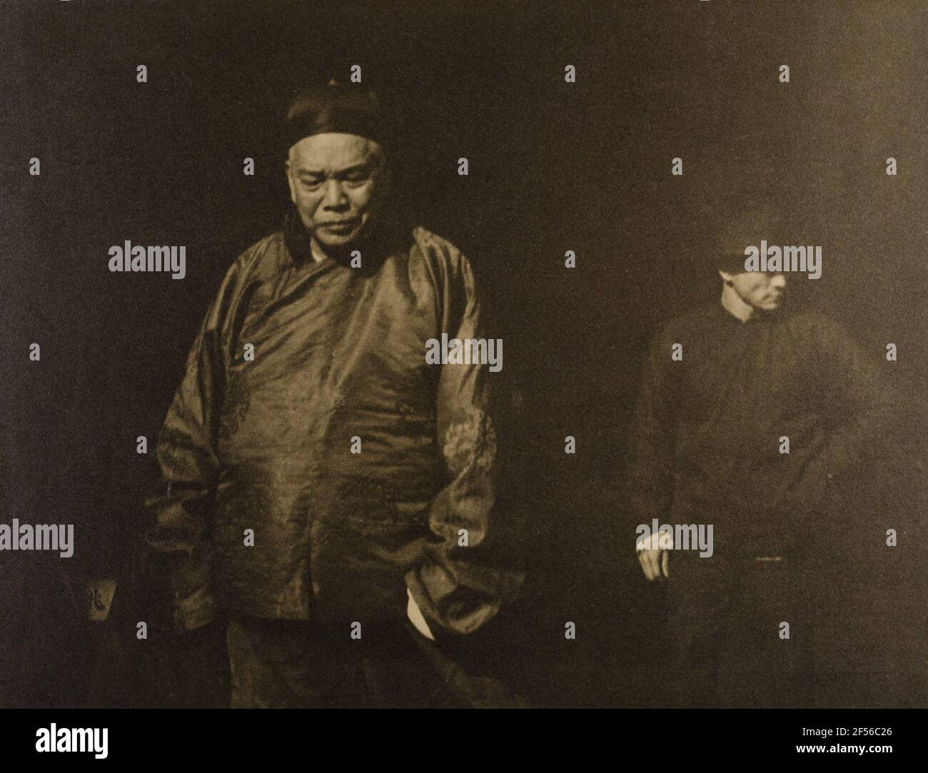 Chinese Merchant with Bodyguard, Chinatown, San Francisco. State state ...