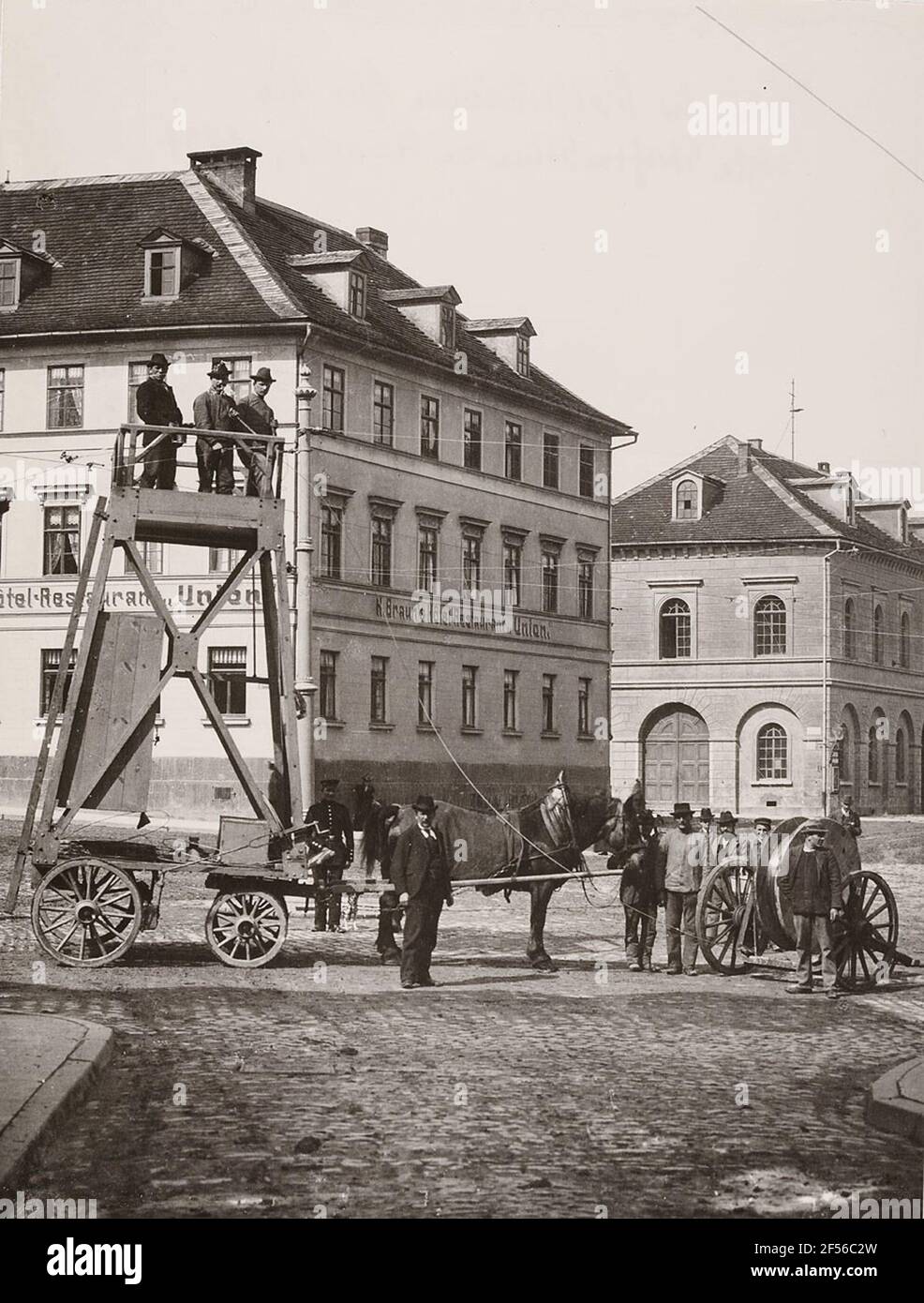 Construction of the tram plant in Weimar. State state plan Hamburg ...