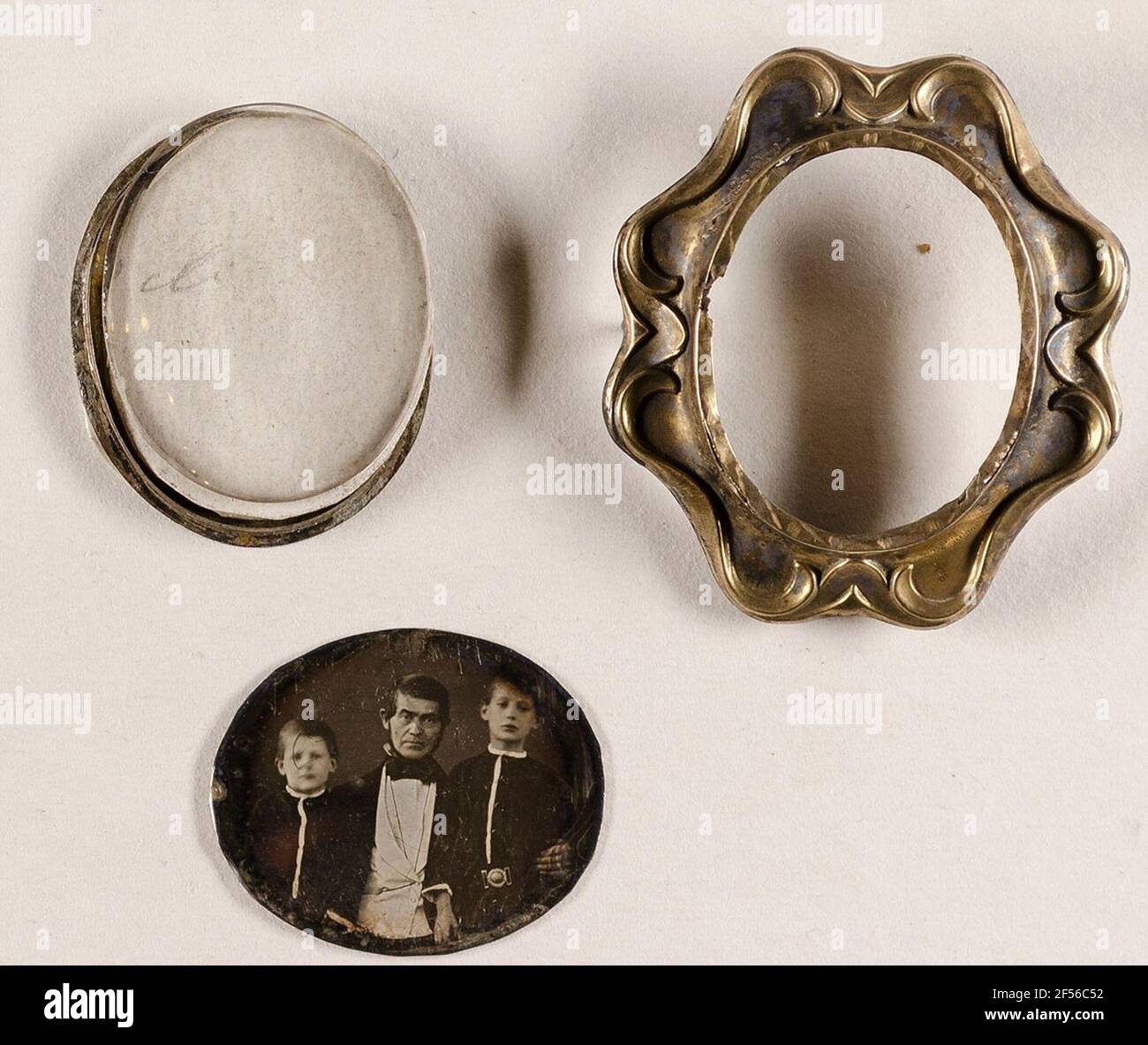 Unknown father with his sons Stock Photo - Alamy