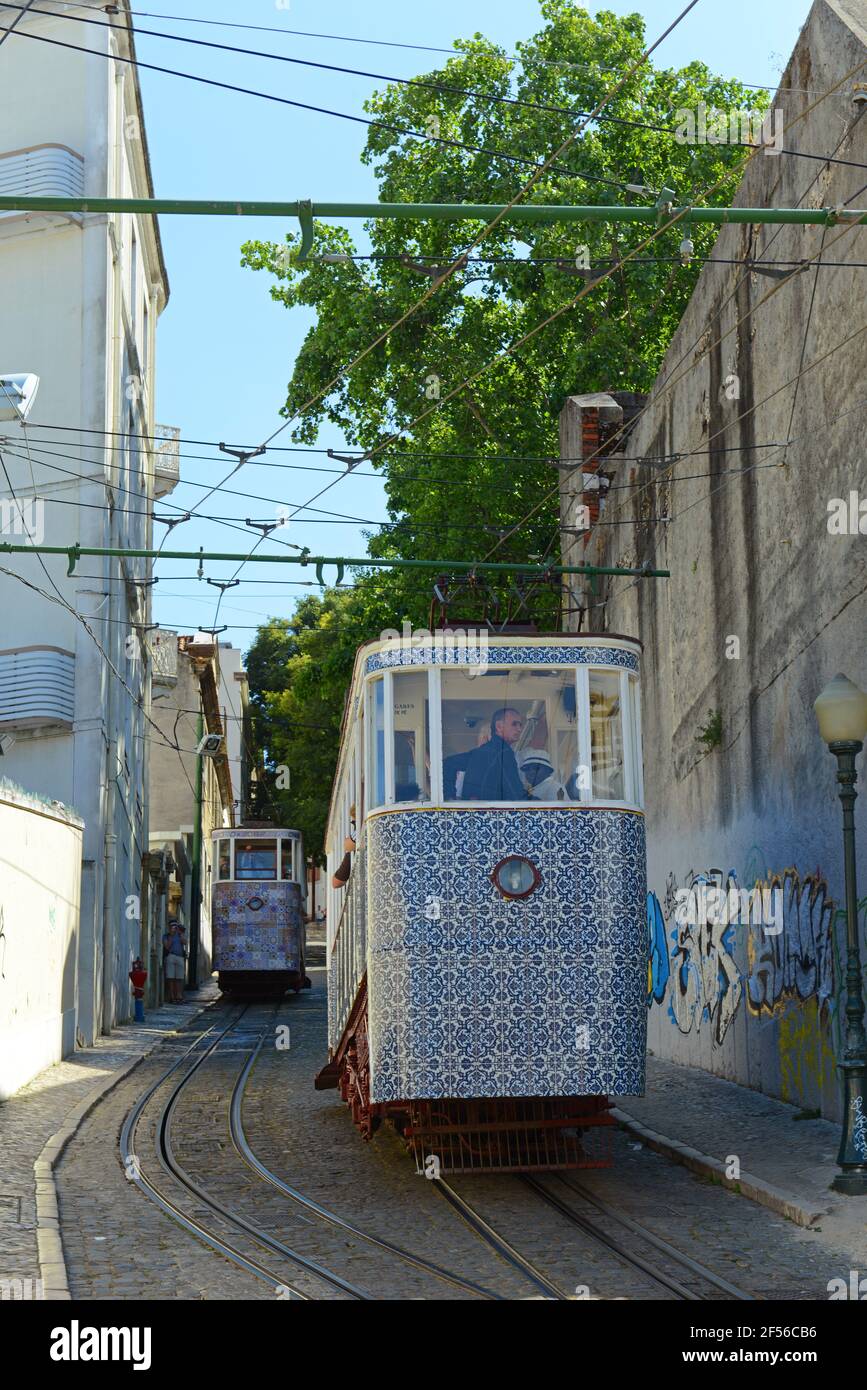 Gloria Funicular (Ascensor da Gloria) is a funicular railway line in ...