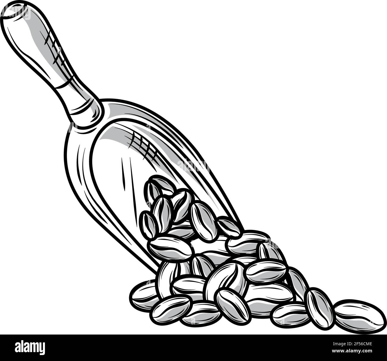 Seed spoon Stock Vector Images - Alamy