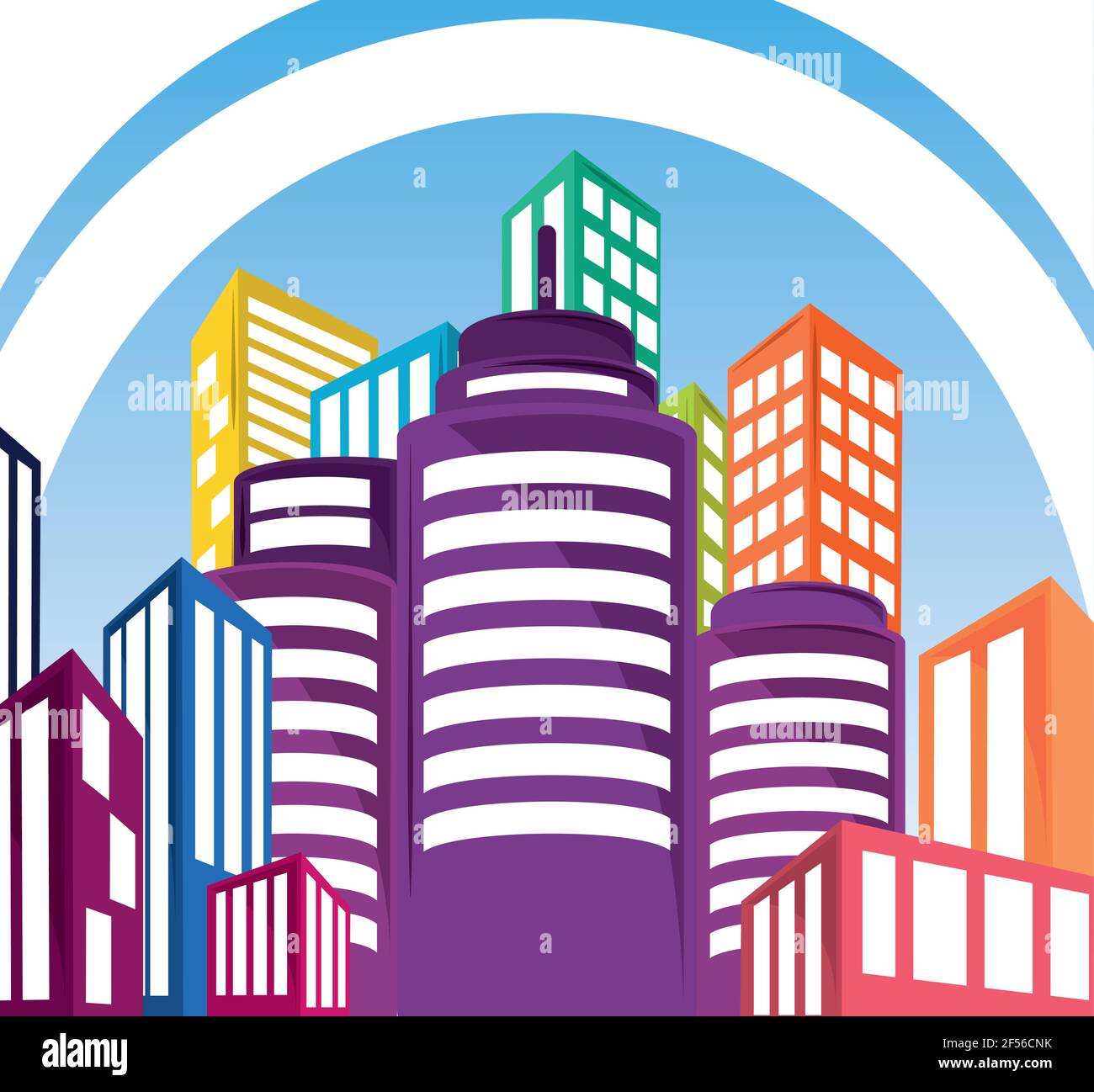 Commercial high street Stock Vector Images - Alamy