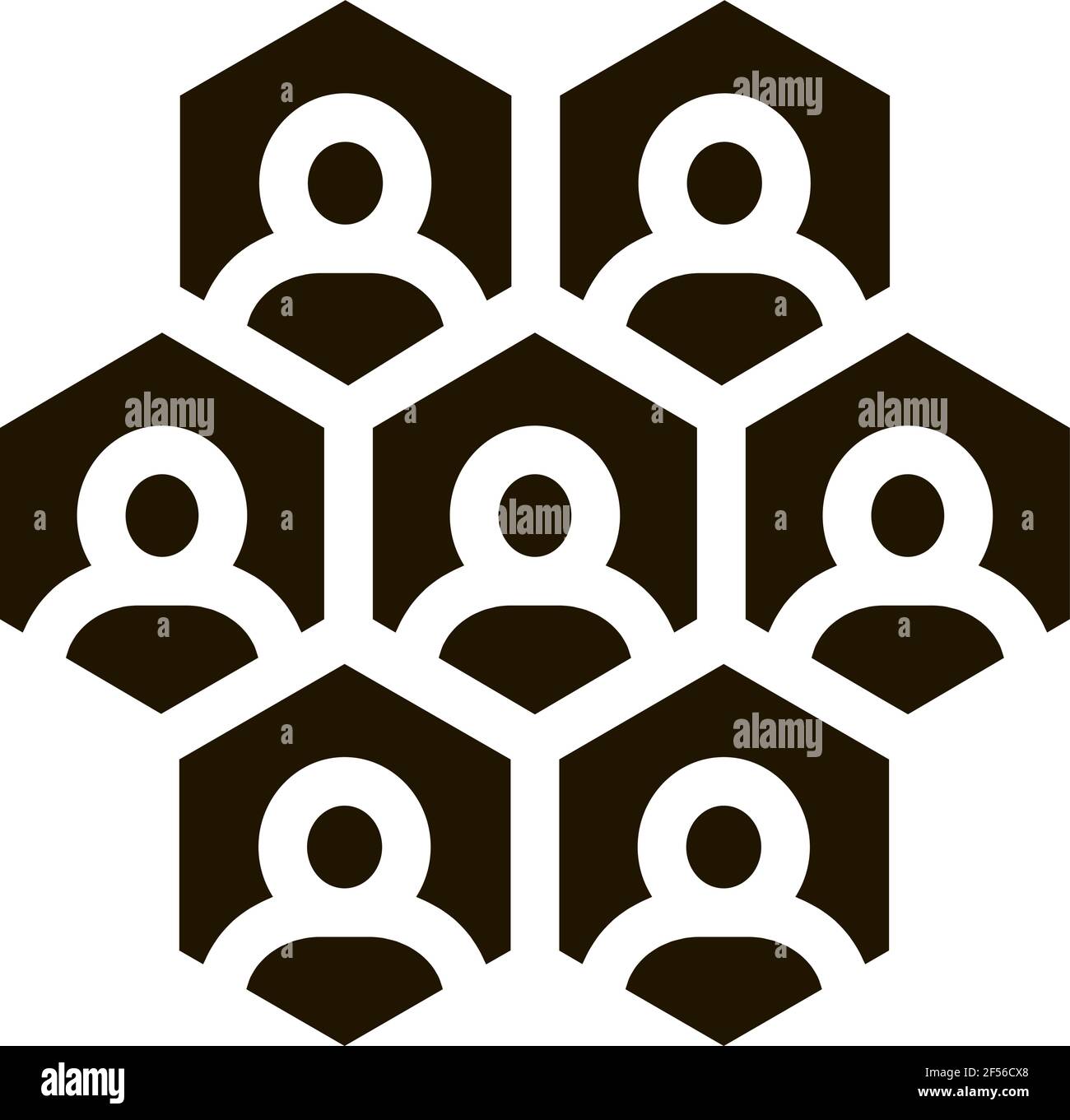 individuality of each person icon Vector Glyph Illustration Stock ...