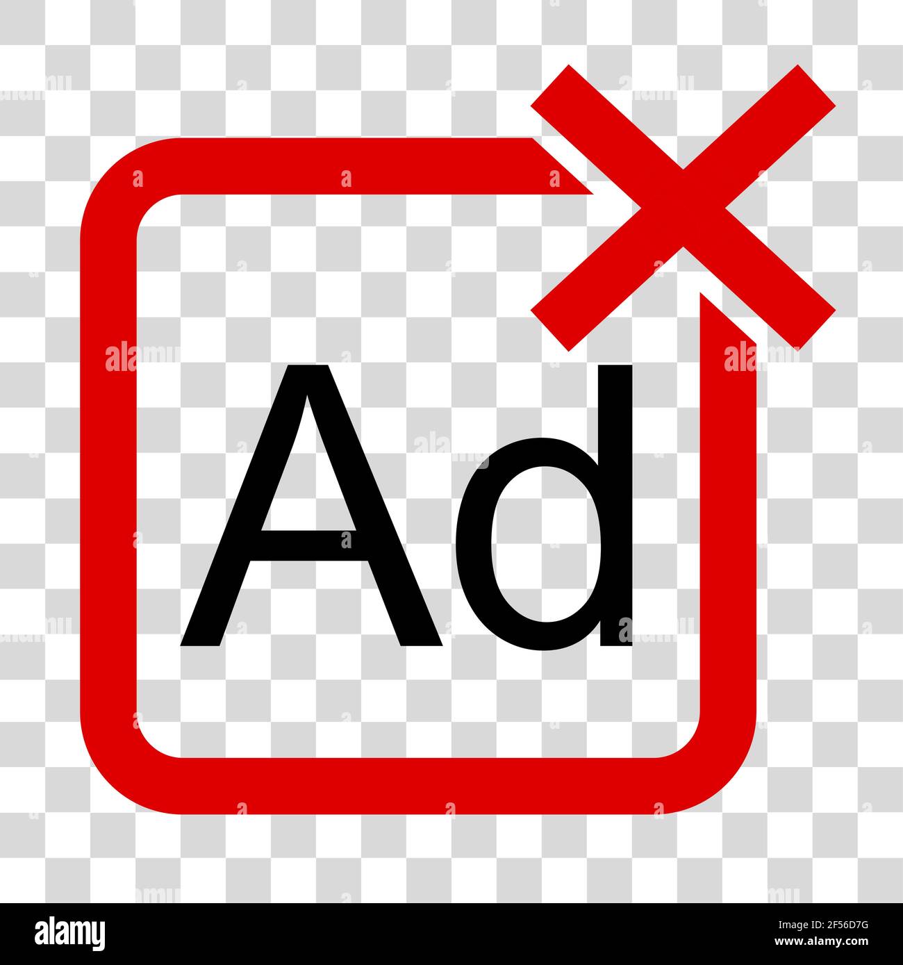 Simple Prohibited Sign Vector, No Ad, at Transparent Effect Background ...