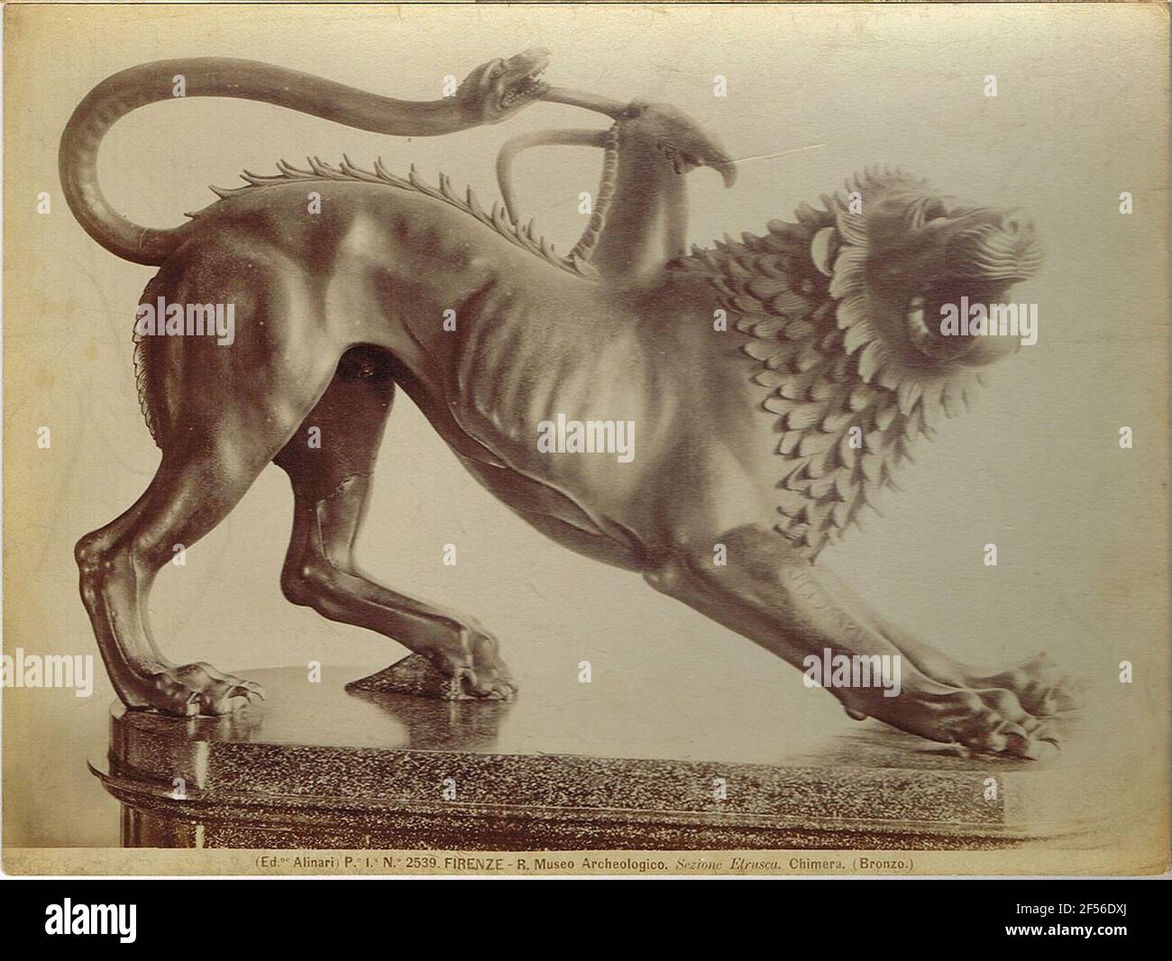The Etruscan Chimera of Arezzo, Archaeological National Museum ...
