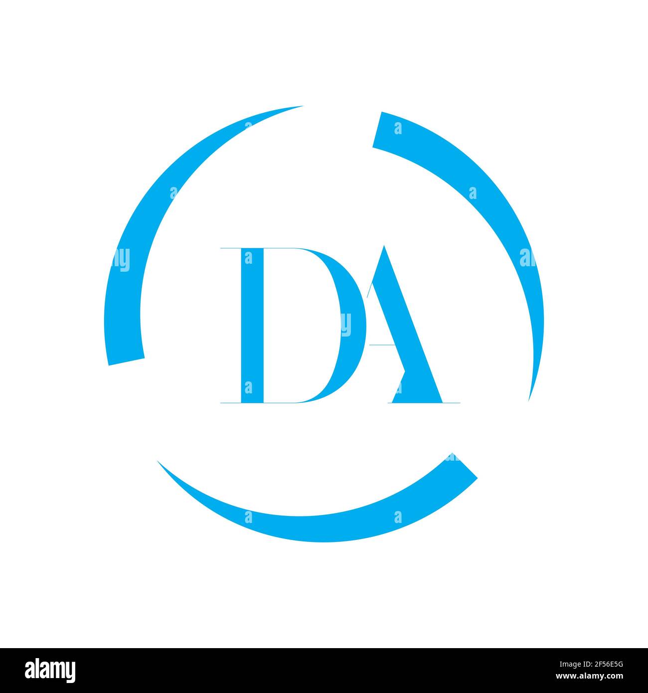 Initial Monogram Letter DA Logo Design Vector Template. DA Letter Logo ...
