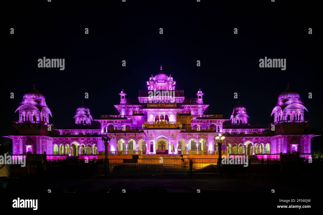 Night View Of Albert Hall Musuem Stock Photo - Alamy
