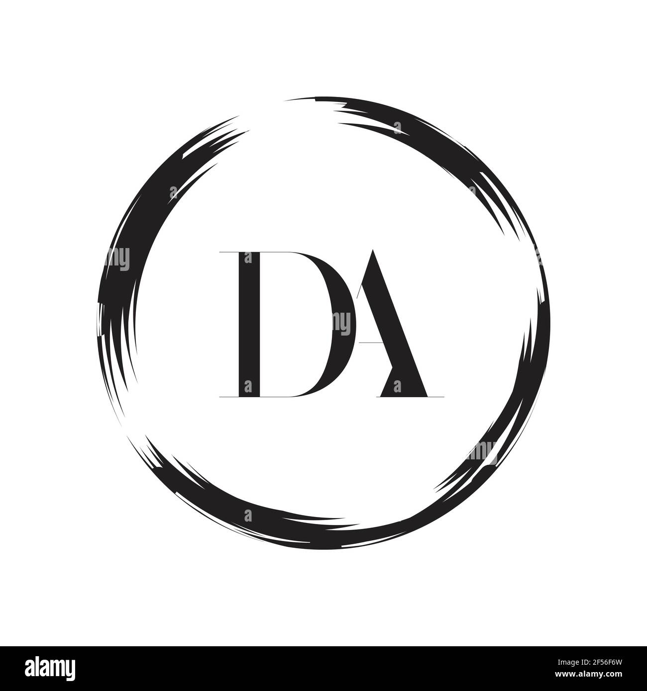 Initial Monogram Letter DA Logo Design Vector Template. DA Letter Logo ...