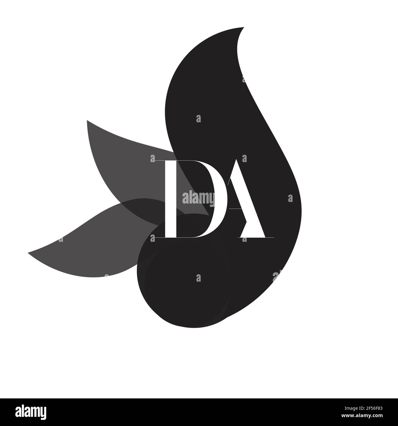 Initial Monogram Letter DA Logo Design Vector Template. DA Letter Logo ...
