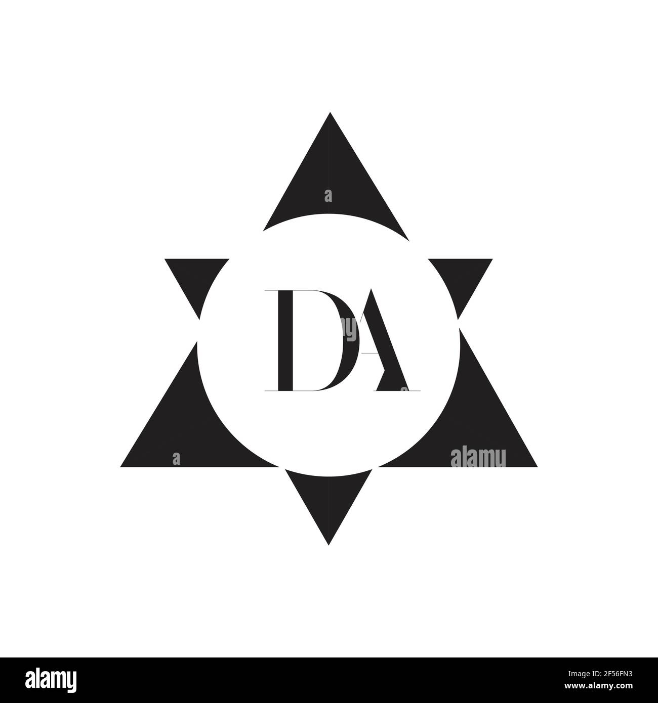 Initial Monogram Letter DA Logo Design Vector Template. DA Letter Logo ...