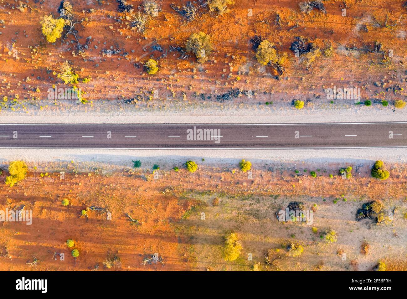 Aerial view stuart highway lake hart area hi-res stock photography and ...