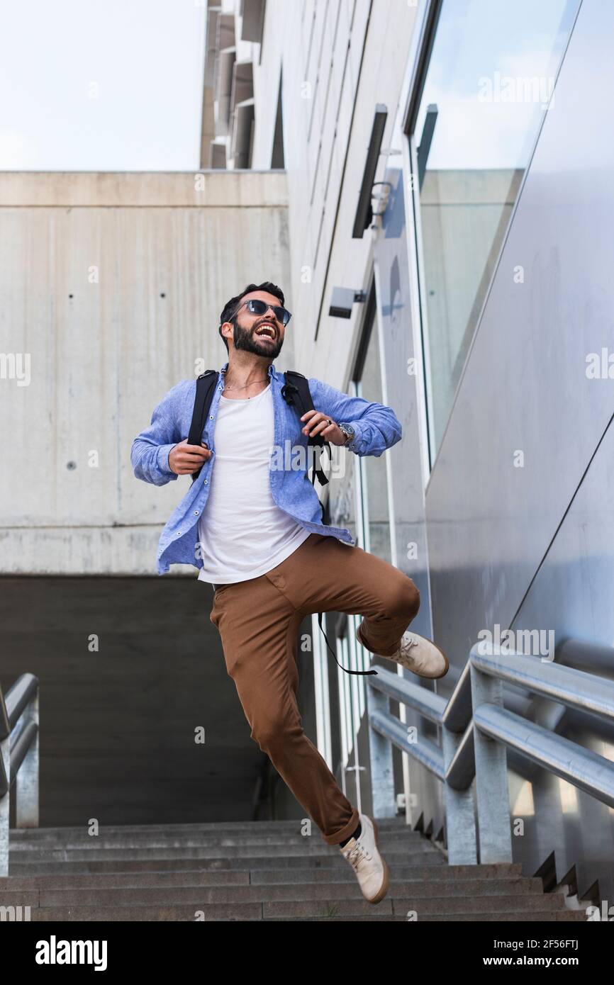 Joyful jumping hi-res stock photography and images - Alamy