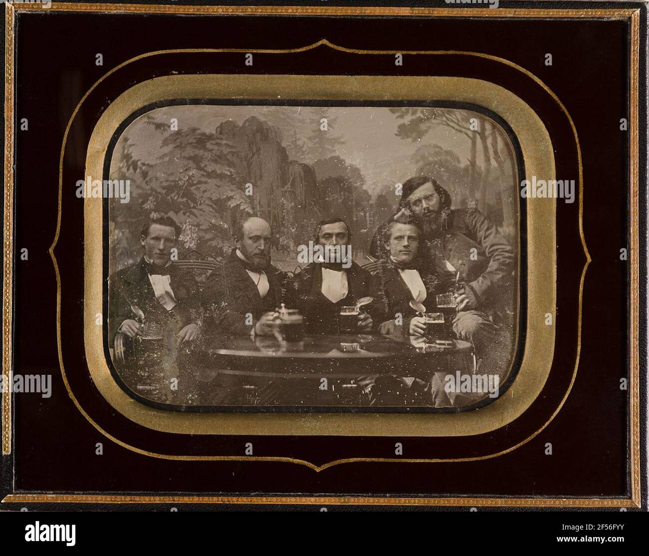 Group picture with daguerreotypists, V.L.: Christian Siemsen, Emil ...