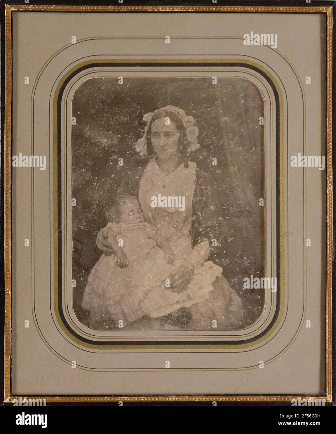 Mrs. Kabisch with her son Gustav (born 1849 Stock Photo - Alamy