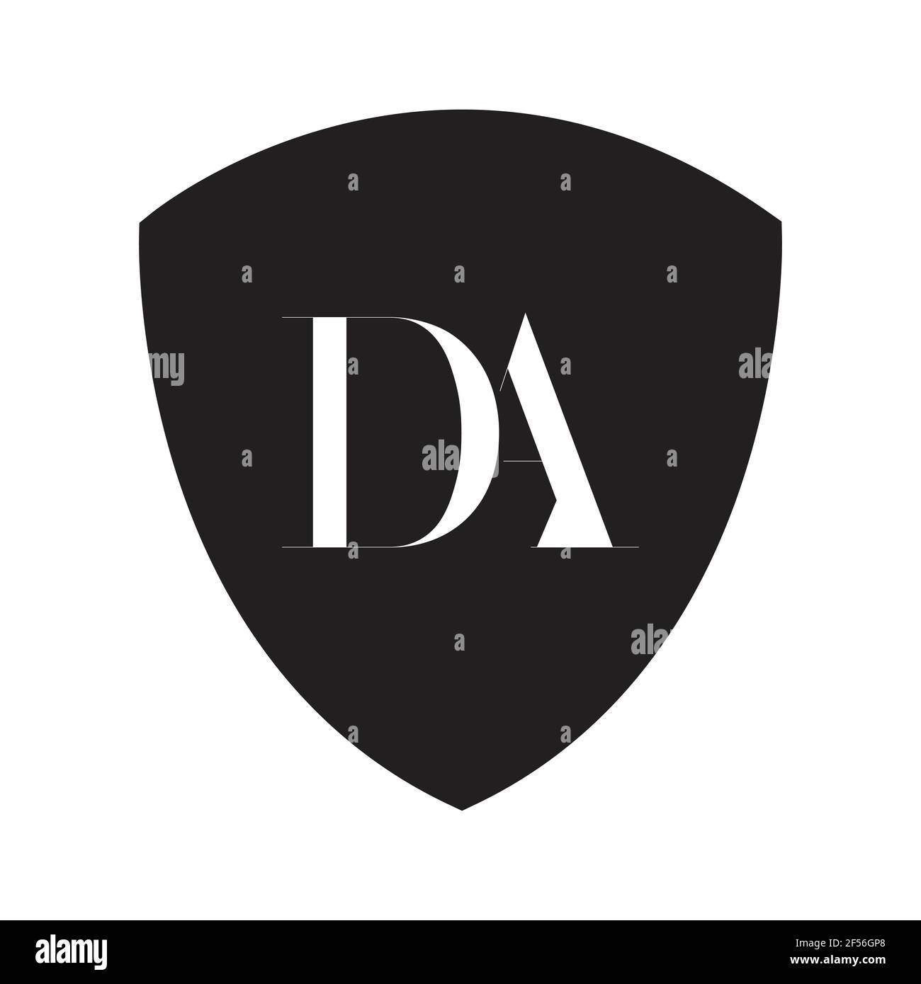 Initial Monogram Letter DA Logo Design Vector Template. DA Letter Logo ...