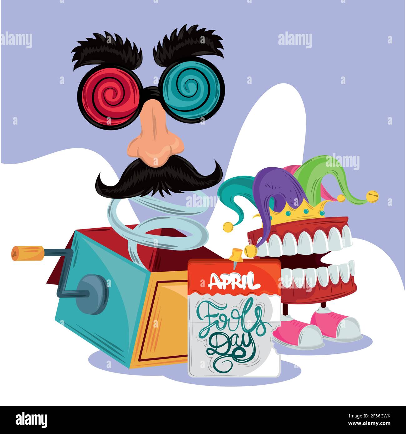 fools day jokes calendar card Stock Vector Image & Art - Alamy