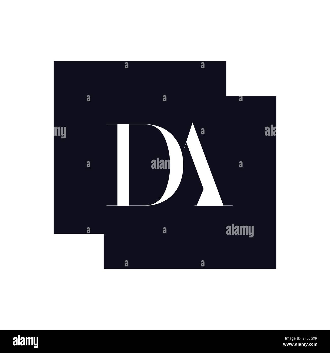 Initial Monogram Letter DA Logo Design Vector Template. DA Letter Logo ...