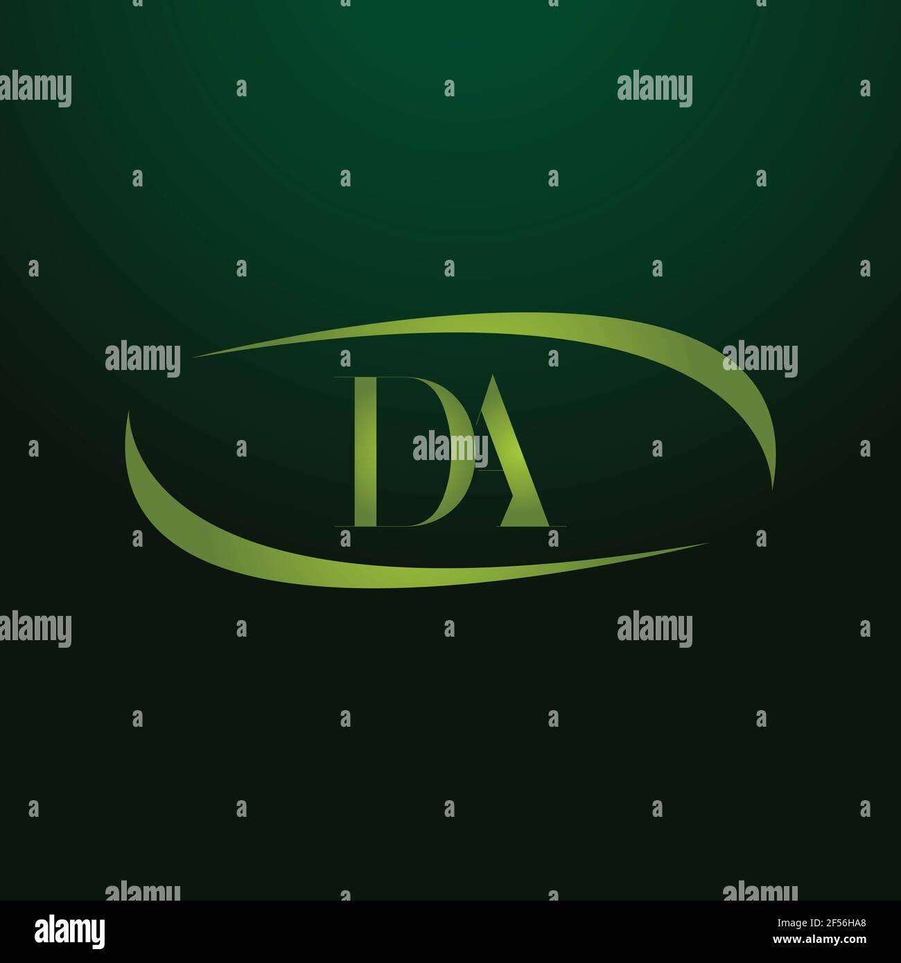 Initial Monogram Letter DA Logo Design Vector Template. DA Letter Logo ...