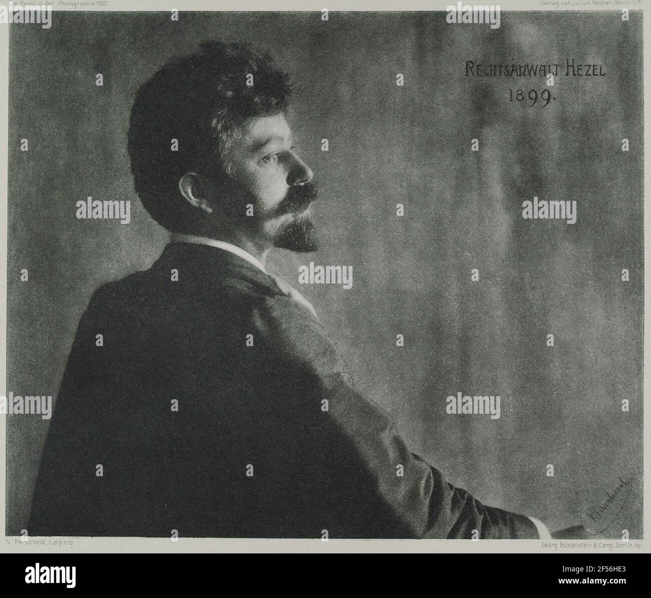 Lawyer Hezel. Published in: Art in Photograph, 1900. Collection of Juhl ...