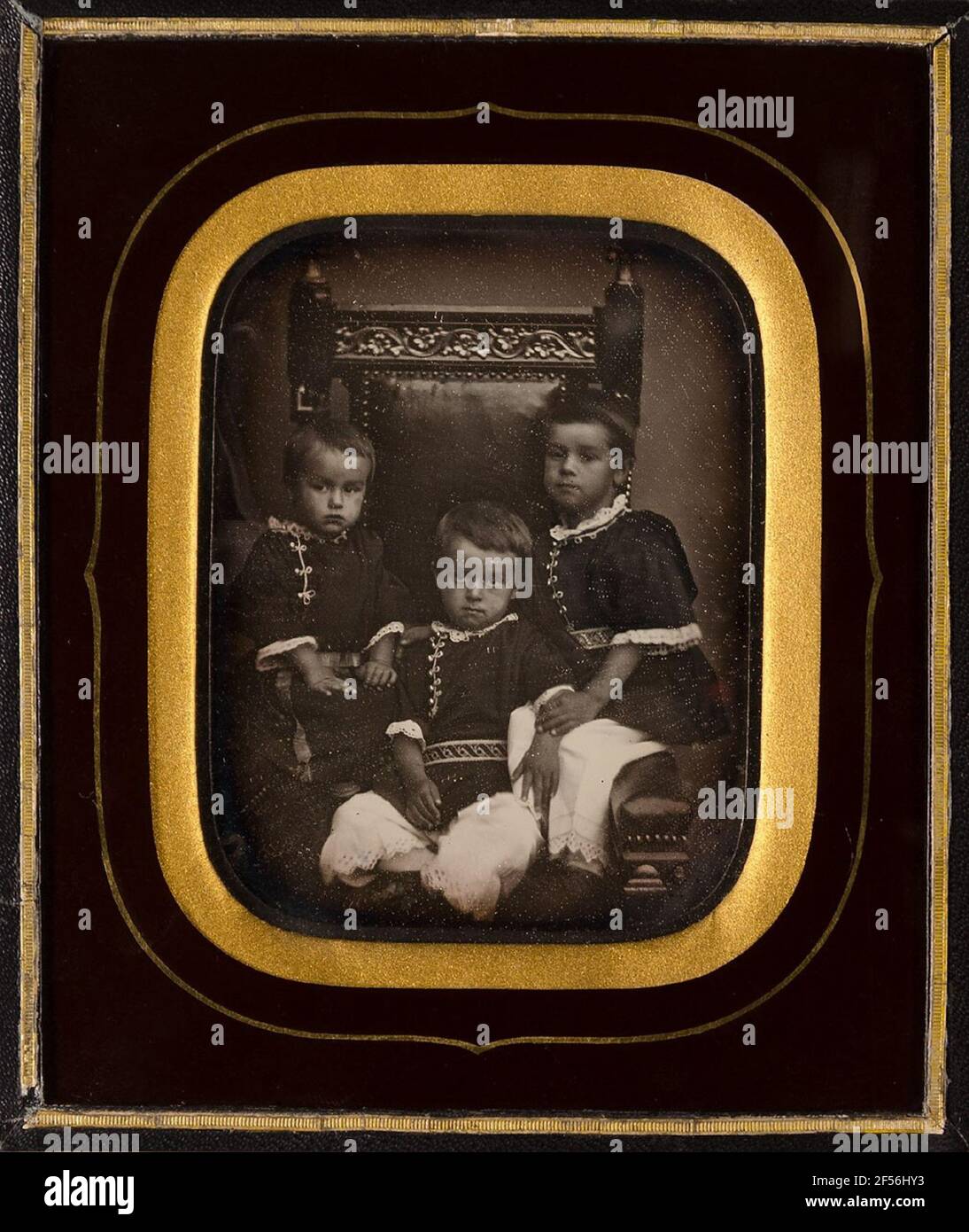 Three unknown children Stock Photo - Alamy