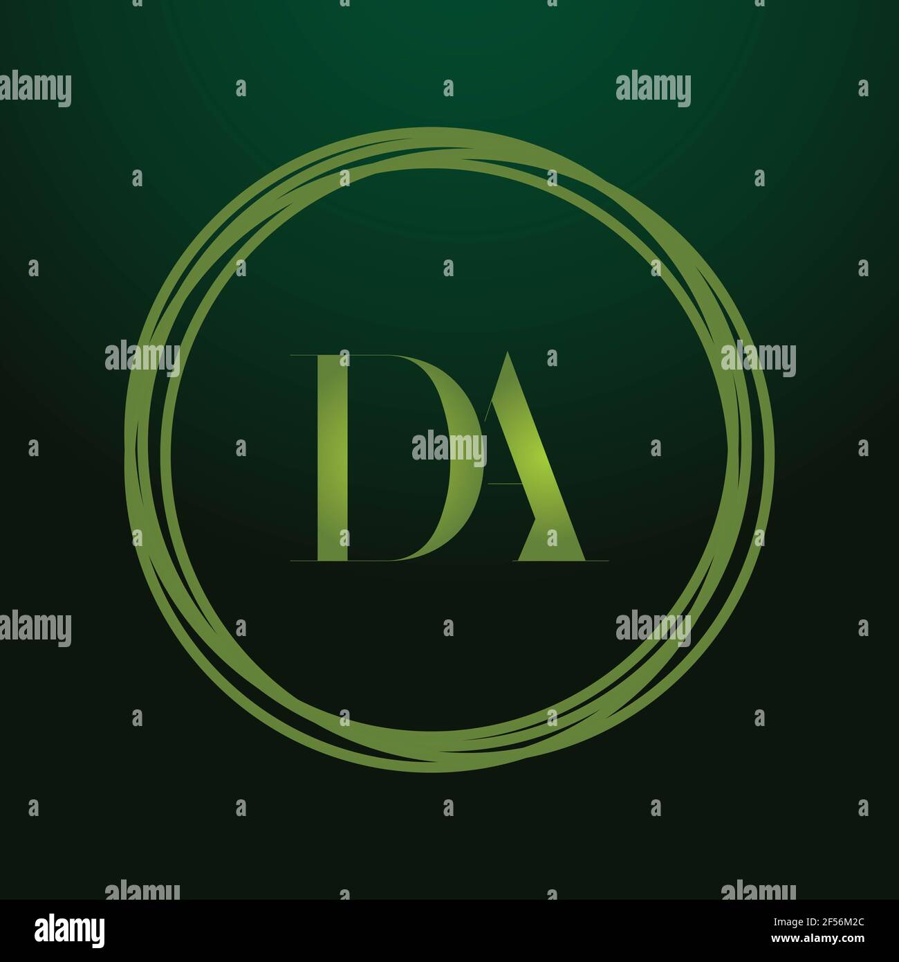 Initial Monogram Letter DA Logo Design Vector Template. DA Letter Logo ...