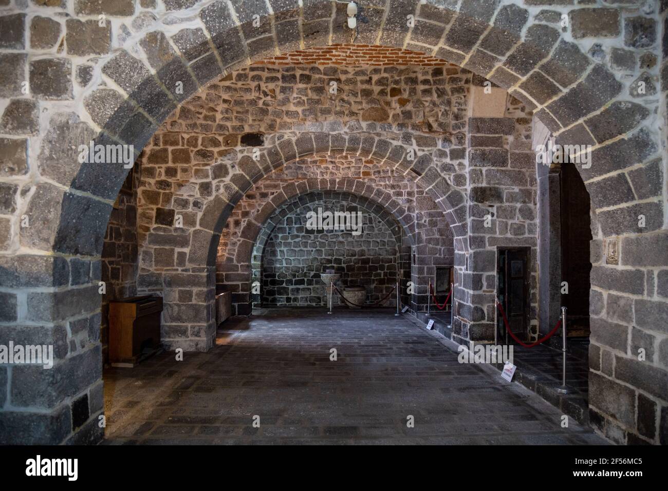 Virgin Mary Syriac Orthodox Church in Diyarbakir, Turkey. Detail from ...