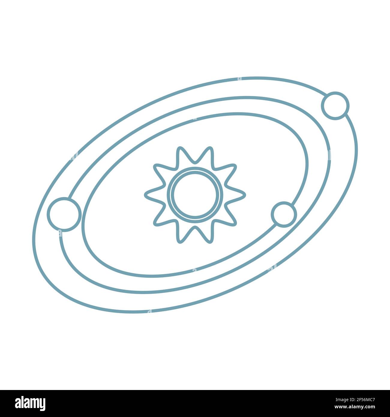 Simple Vector Illustration Solar system. Planets, Sun. Space ...