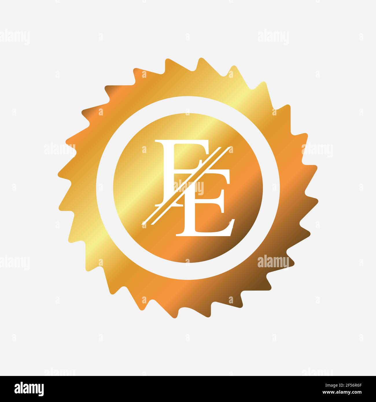 Initial Letter FE Logo Template Design Vector Illustration Stock Photo ...