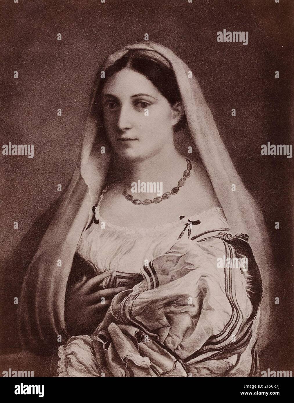 Florence - Pitti Gallery: Portrait of a woman said the veil, Raffaello ...